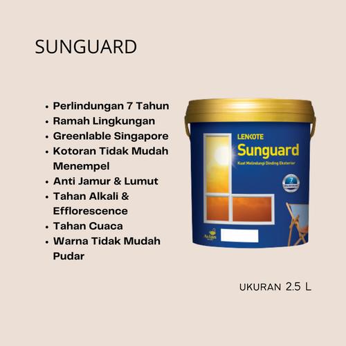 Jual Cat tembok Lenkote Sunguard warna Putih cat Premium - 20 Liter ...