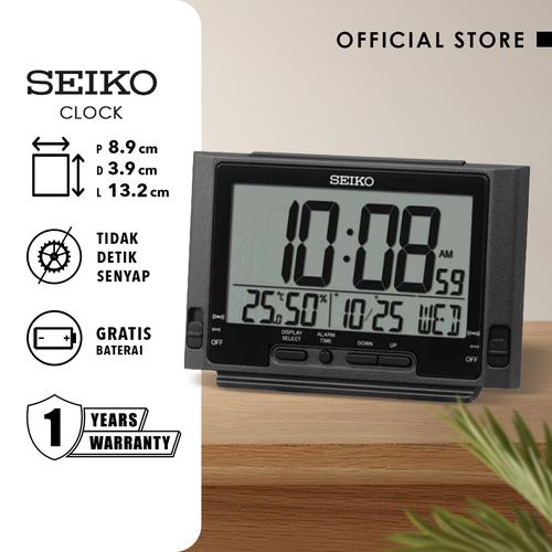 Promo Jam Meja Seiko QHL095K 13.2cm Plastic Case Hitam - Jakarta Pusat ...