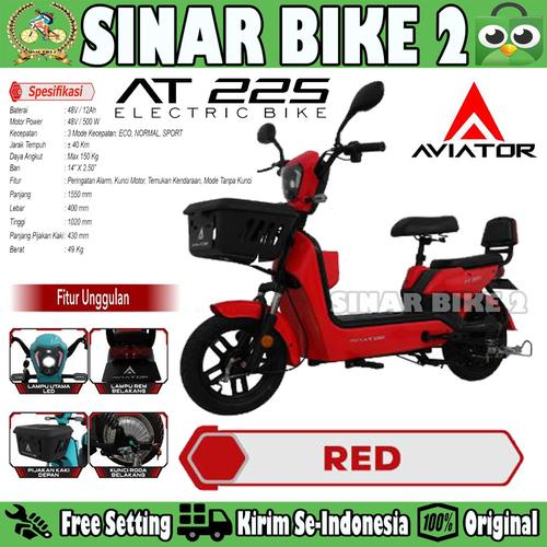 Jual Sepeda Listrik AVIATOR AT 225 E Bike 500watt Electric Bike - Black ...
