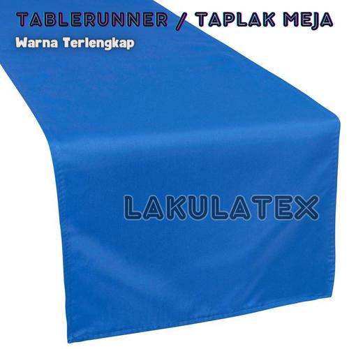 Jual Taplak Meja Table Runner Bahan Suede Premium Polos Warna Ocean ...