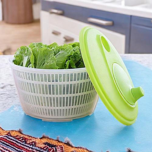Jual Peniris Pengering Sayuran Putar Salad Spinner Bowl 3L Sayur Mixer ...