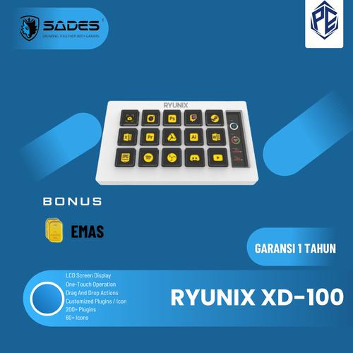 Jual Sades Ryunix XD100 / XD-100 Stream Deck Control Pad - Putih, Free ...