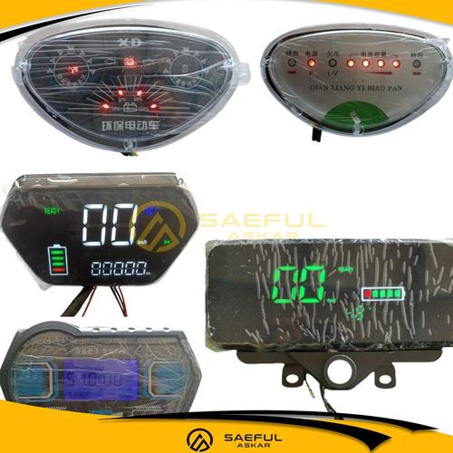 Jual Speedometer Sepeda Listrik dan Motor Listrik 48v 60v 72v - Model F ...