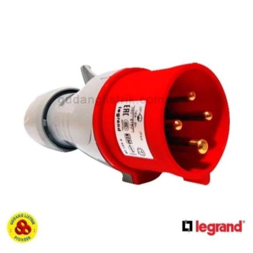 Jual LEGRAND PLUG 3 PHASE IP44 Plug industri 4 PIN 16A 3P+E NEW ...