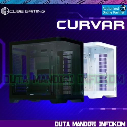 Promo Cube Gaming CURVAR - Curve Design Front & Left Side Tempered ...