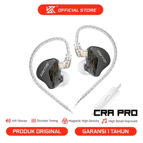 Jual [KZ Official Store] CCA CRA Pro Hifi Earphones with Mic In Ear ...
