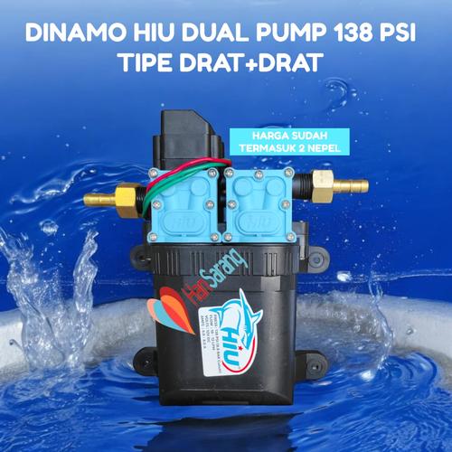 Jual Double pump Dual pump Pompa dobel power Air DC 12Volt 138PSI Hiu ...