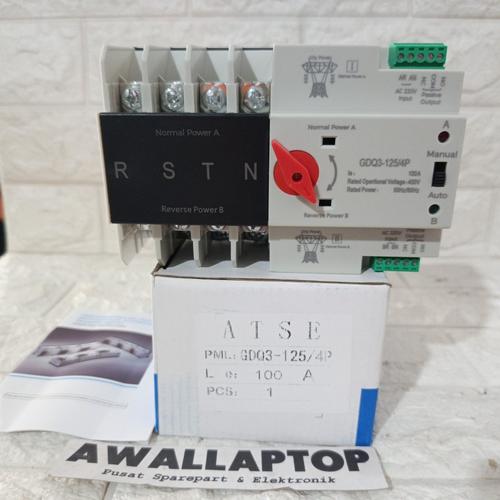 Jual automatic transfer switch ats 100a 4p 3phase +N ats 3 phase - Kab ...