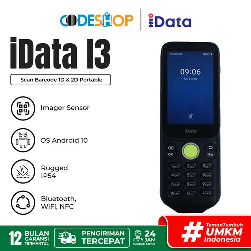 Promo iData i3 Scanner Barcode 2D Mobile Android Keypad Touchscreen ...