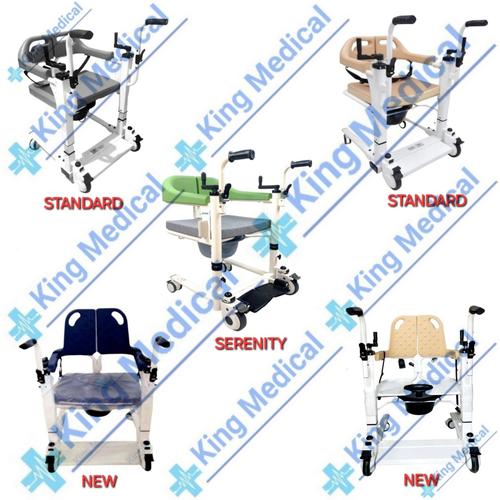 Jual Kursi Roda Transfer Pasien BAB Commode Semi Hidrolik + Paking Kayu ...