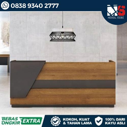 Jual meja resepsionis kayu mahoni - meja resepsionis kantor - meja ...