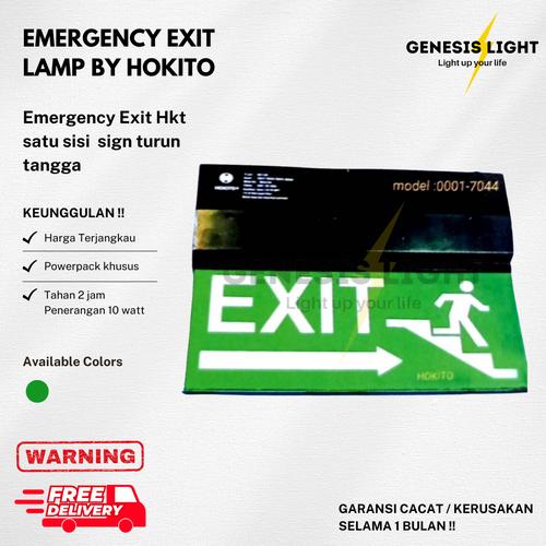 Jual Lampu Emergency Exit sign turun tangga Hokito HKT 7044 - Jakarta ...