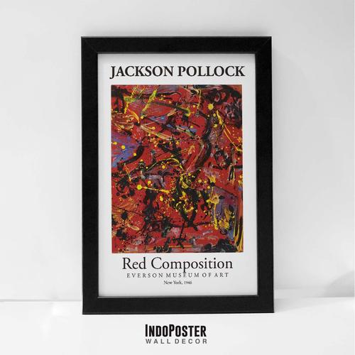 Jual Poster Lukisan Terkenal Klasik Repro Red Composition - Jackson ...