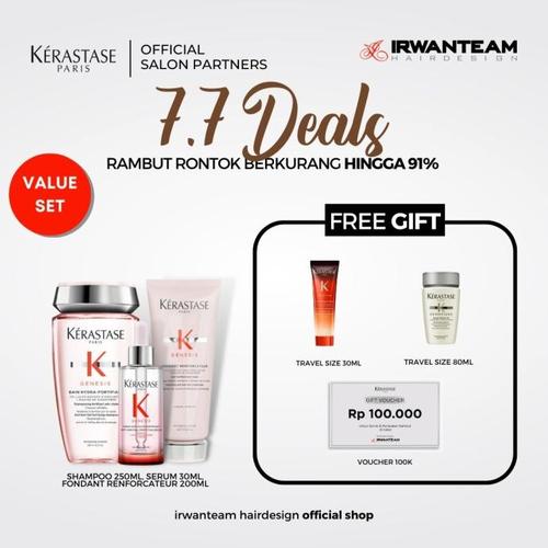 Jual Kerastase VALUE SET Anti Hair Fall Set - Shampoo, Conditioner ...