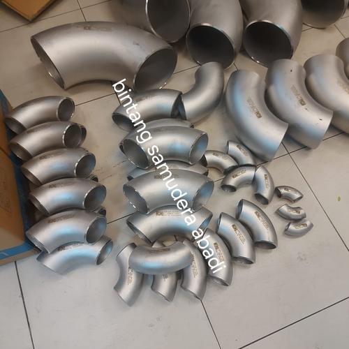 Jual elbow las stainless seamless 12" inch sch10 ss304 knee las ...