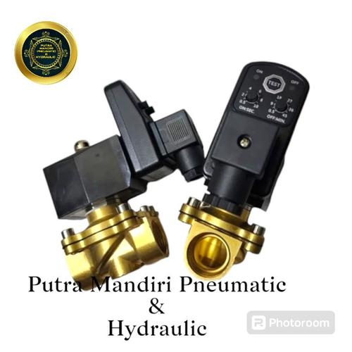Jual Solenoid Valve Timer Auto Drain Water 3/8" inch AC 220 Volt ...