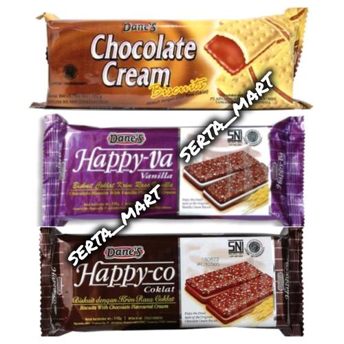 Jual Danes Happy-Co / Happy-Va 105gr - Biskuit Krim Isi Coklat ...