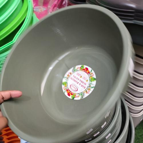 Jual baskom plastik - baskom bulat ukuran 35x15 cm -+ ember plastik ...