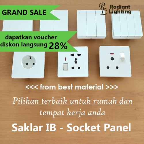 Jual Saklar Dinding Socket Panel Switch Engkel Seri Triple Universal ...
