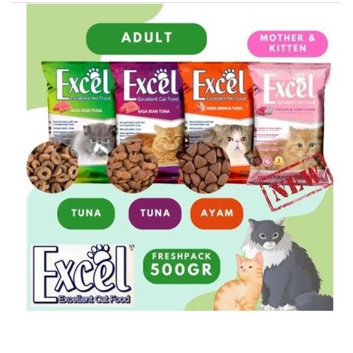Jual FRESHPACK EXCEL 500gr ALL VARIAN || MAKANAN KERING KUCING ...