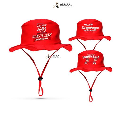 Jual Topi Rimba Anak Merah Sablon HUT RI 17 agustus kemerdekaan - rimba ...