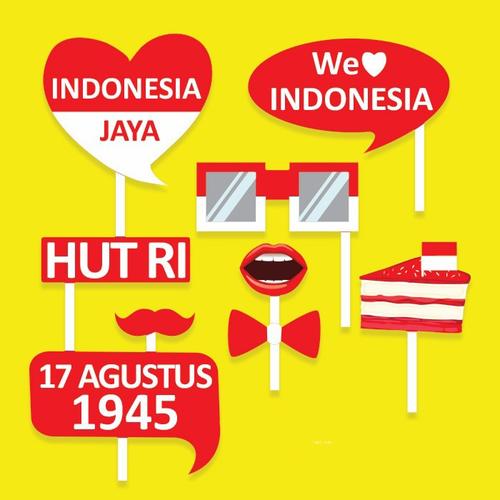 Jual photo booth props HUT RI 17 agustus properti foto hari kemerdekaan ...