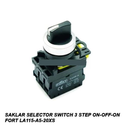Jual FORT Selector Switch 22mm 3 posisi ON OFF 2NO LA115-A5-20XS - Kota ...