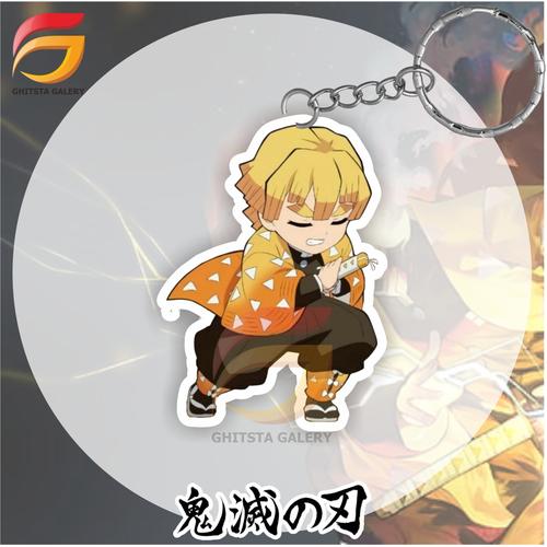 Jual Gantungan Kunci Zenitsu Agatsuma Demon Slayer 026/050 - Gantungan ...