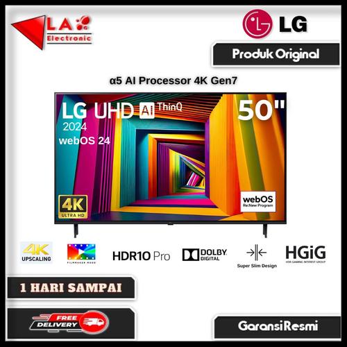 Jual LG UHD UT9050 50 inchi - 4K SMART TV 2024 UHD AI HDR10 PRO - α5 AI ...