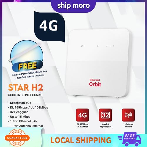 Jual Orbit Star H2 Telkomsel Modem Wifi Home Router Huawei B320 4G Free ...