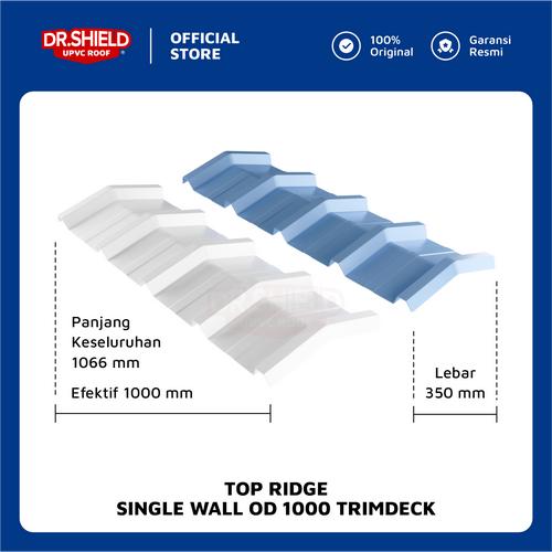 Jual DR.SHIELD - Top Ridge / Three Way Ridge - SW OD 1000 mm Trimdeck ...