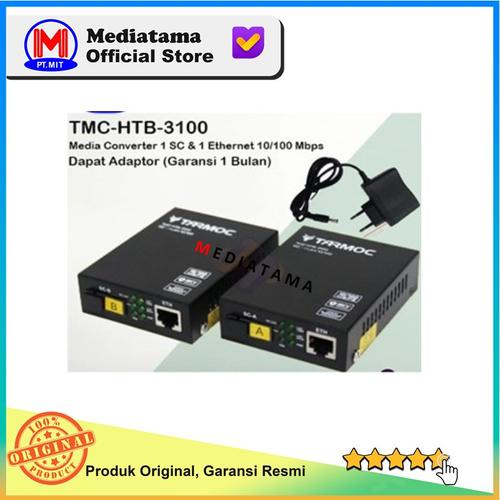 Jual HTB Tarmoc 3100 TMC Fiber Optic Netlink HTB3100 1FO 1Lan 10 100 Media Converter - Kota ...