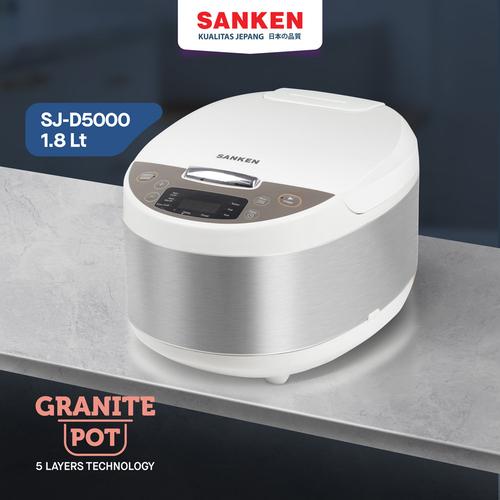 Promo Sanken Digital Rice Cooker 1.8 Liter SJ-D5000 Magic Com Putih ...