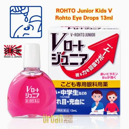 Jual ROHTO Junior Kids V Rohto Eye Drops 13ml – Original Made in Japan ...