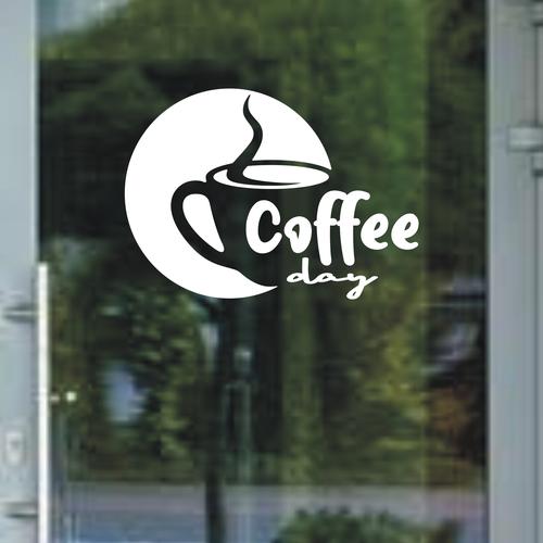 Jual cutting sticker Coffee Day stiker hiasan dinding kedai kopi - S ...