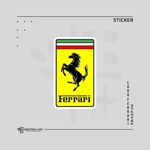 Jual Stiker Ferrari Doff Laminasi | Stiker Logo Kotak Ferrari - Kota ...