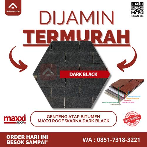 Jual Genteng Atap Bitumen Maxxi Roof Warna Dark Black TERMURAH - Kota ...