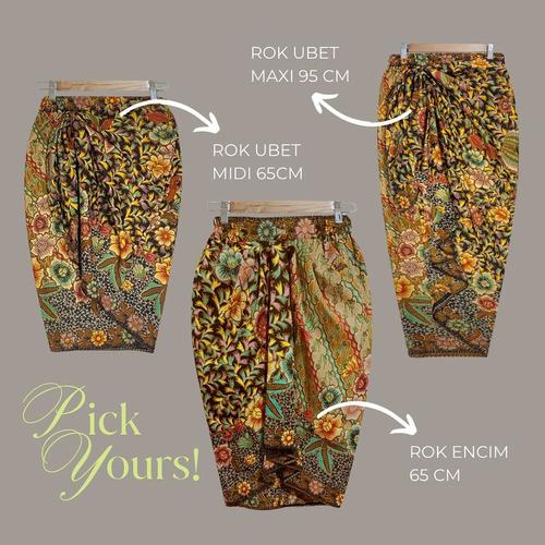 Jual BATIK NONIK rok ubet rok encim rok lilit instan batik wisuda ...