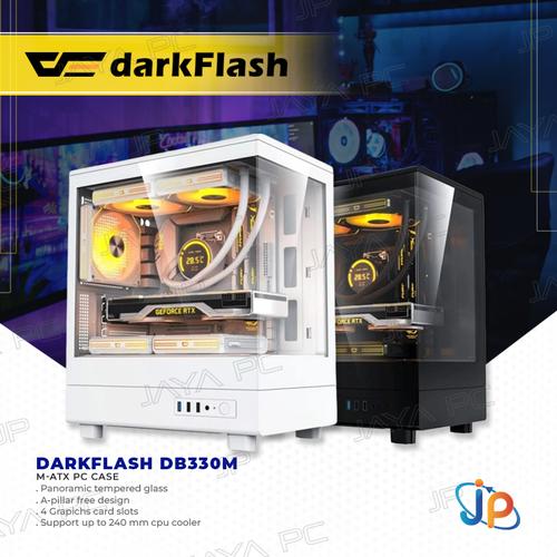 Jual darkFlash DB330M M-ATX PC CPU Case - Tempered Glass Casing - Hitam ...