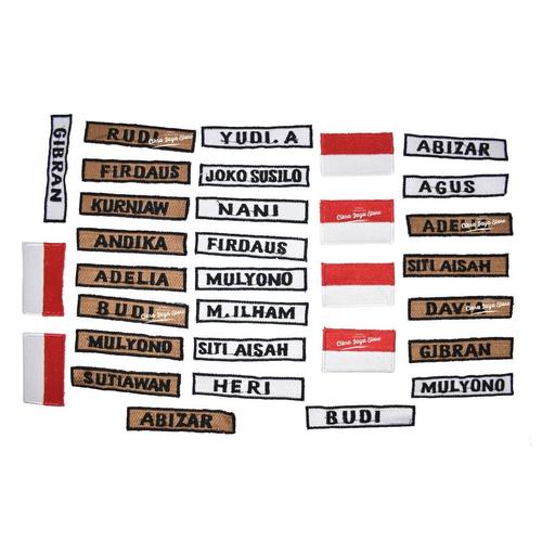 Jual Bet Nama // Name Tag // Nama Dada // Papan Nama Bebas Request ...