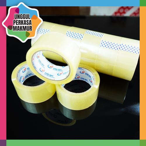 Jual Lakban Bening 2 inch 90 yard Star Tape Isolasi Selotip Besar OPP ...