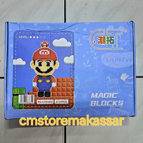 Jual Mainan Balok Susun Anak Lego Ukuran Jumbo Super Mario Mushroom ...