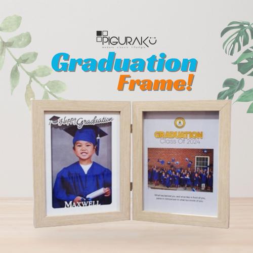 Jual Pigura Bingkai Foto - Custom Graduation/Wisuda Frame 6R 2 Lipat ...