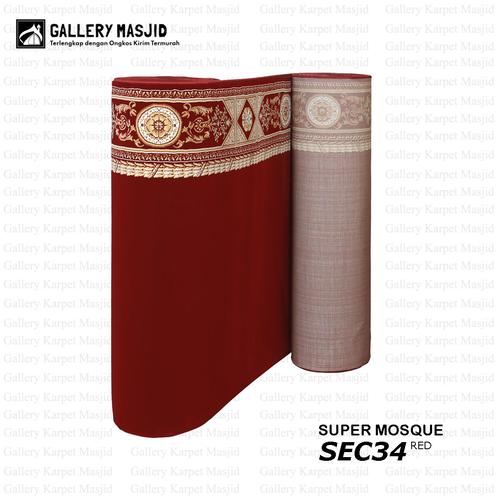 Jual Karpet Sajadah Masjid Roll Tebal 17mm Super Mosque Warna Hijau Bintik / Karpet Musholla ...