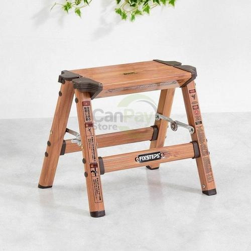 Jual Krisbow Tangga Aluminium 1 Step Motif Kayu Tangga Lipat Tangga ...