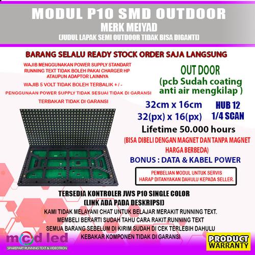 Jual MODUL P10 PUTIH SMD SEMI OUTDOOR / INDOOR - Semi Outdoor, Hanya ...