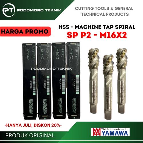 Jual Tap Spiral M16x2 Tap Machine Spiral M16x2 Merek Yamawa - Kab. Bekasi - PODOMORO TEKNIK ...