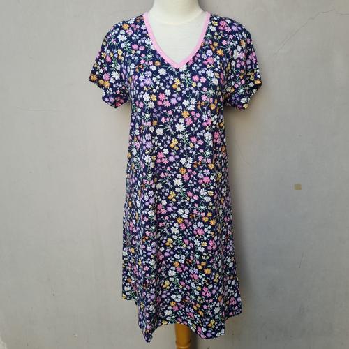 Jual Daster dewasa kaos katun/ dress / baju tidur dewasa Nessa (motif ...