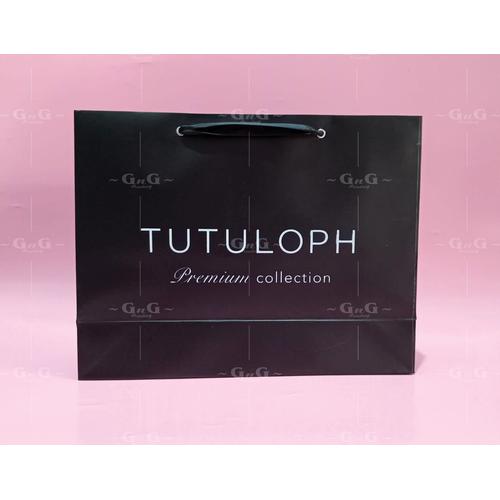 Jual 36x12x28 Custom Print Paper Shopping Bag Premium Hitam Doff / Min ...