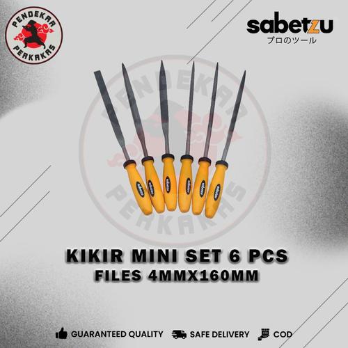 Jual Sabetzu Kikir Mini Set 6Pcs 4mm x 160mm - Alat Pengikir Besi ...